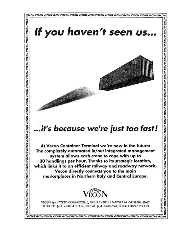 Terminal Container Porto di Venezia | Vecon